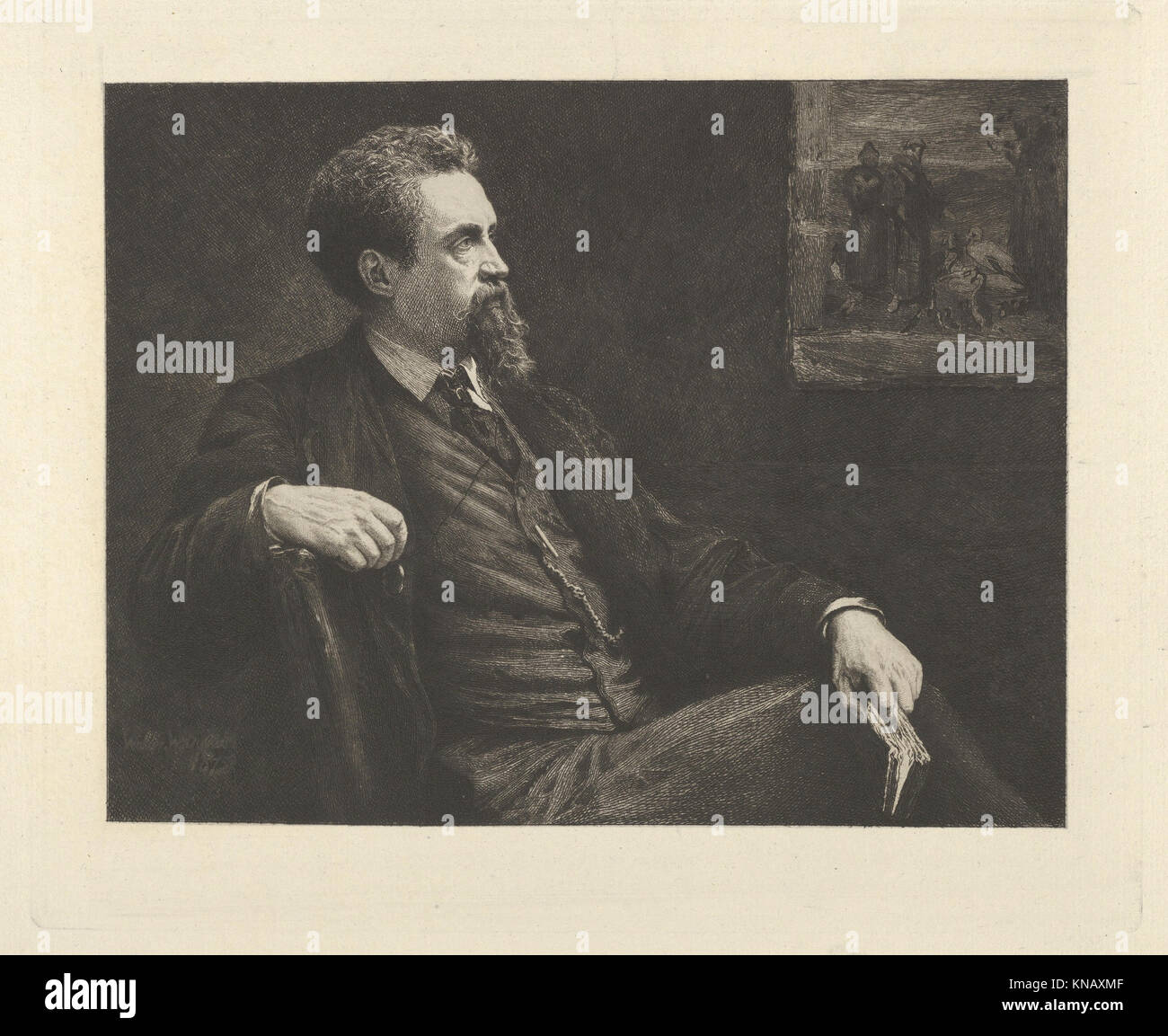 This print from 'The Portfolio' by Henry Stacy Marks features his ...