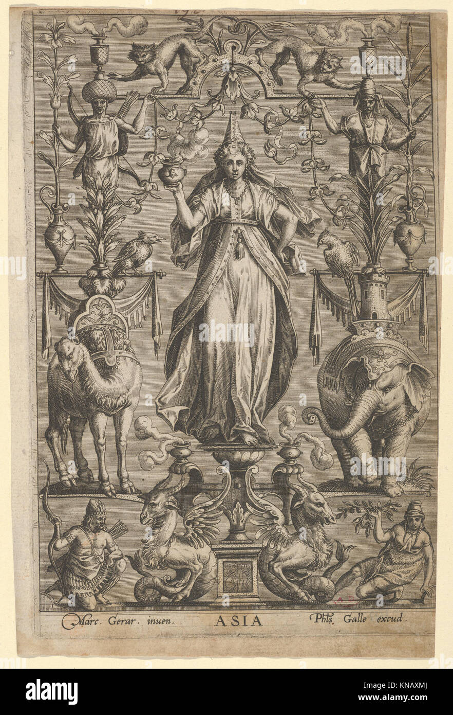 Depictions of the four continents hi-res stock photography and images ...