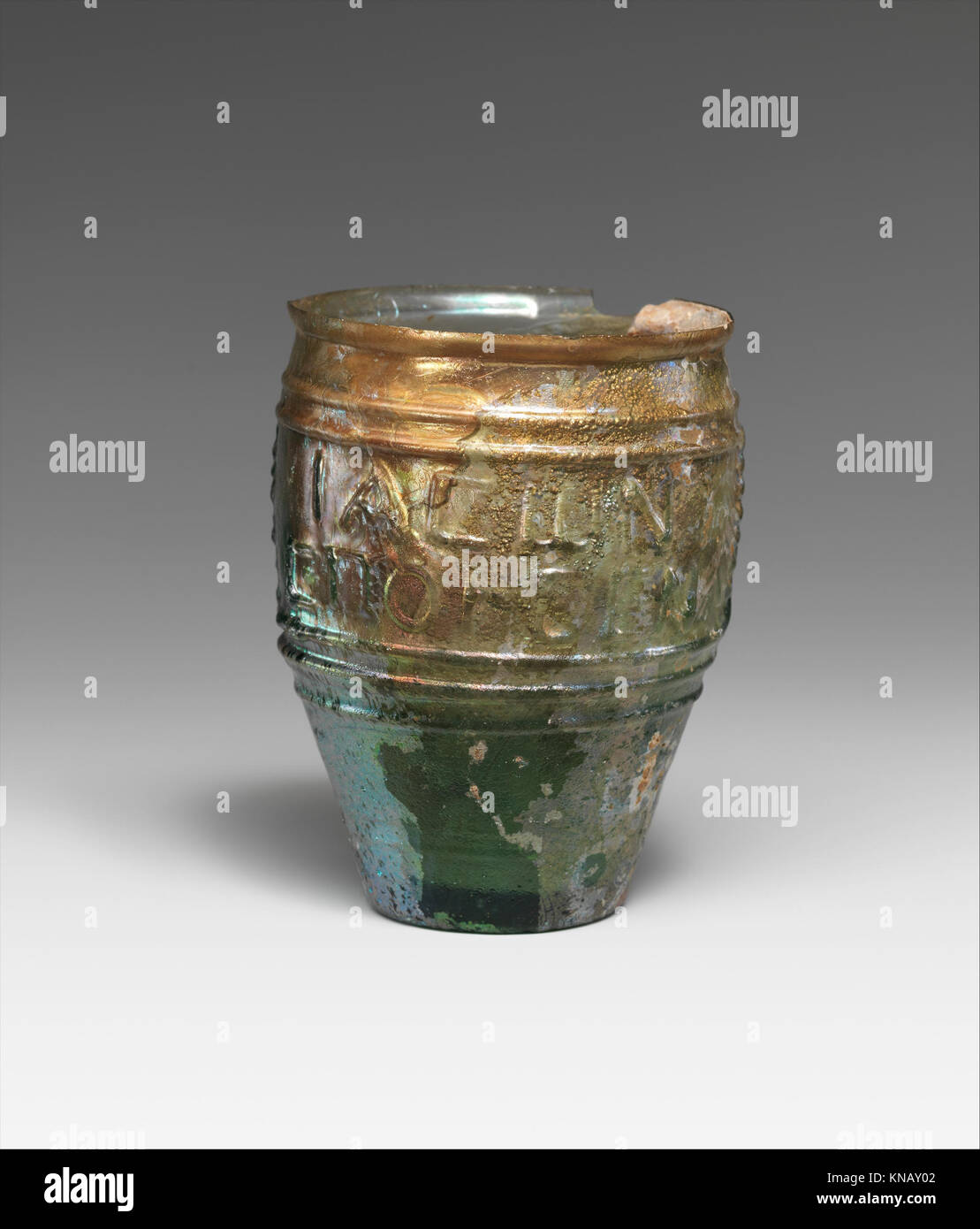 This Roman glass beaker, signed by Jason, dates to the mid-1st century ...