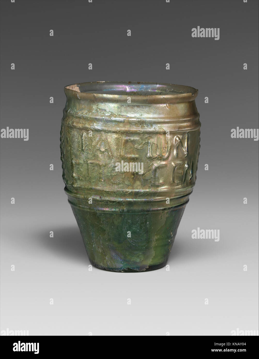 This Roman glass beaker, signed by the artisan Jason, dated to the 1st ...