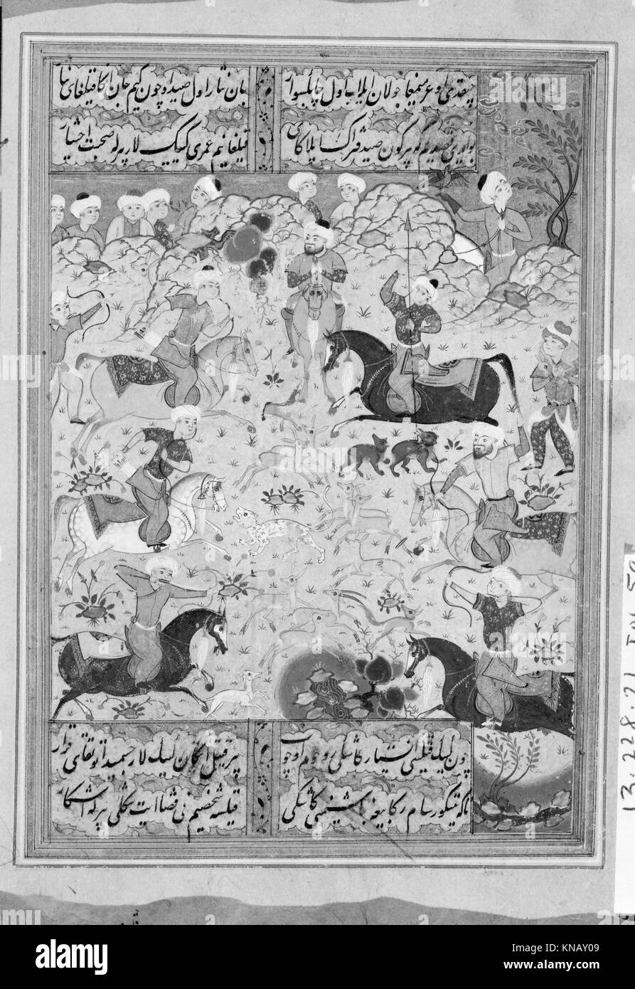 Hunting motif Black and White Stock Photos & Images - Alamy