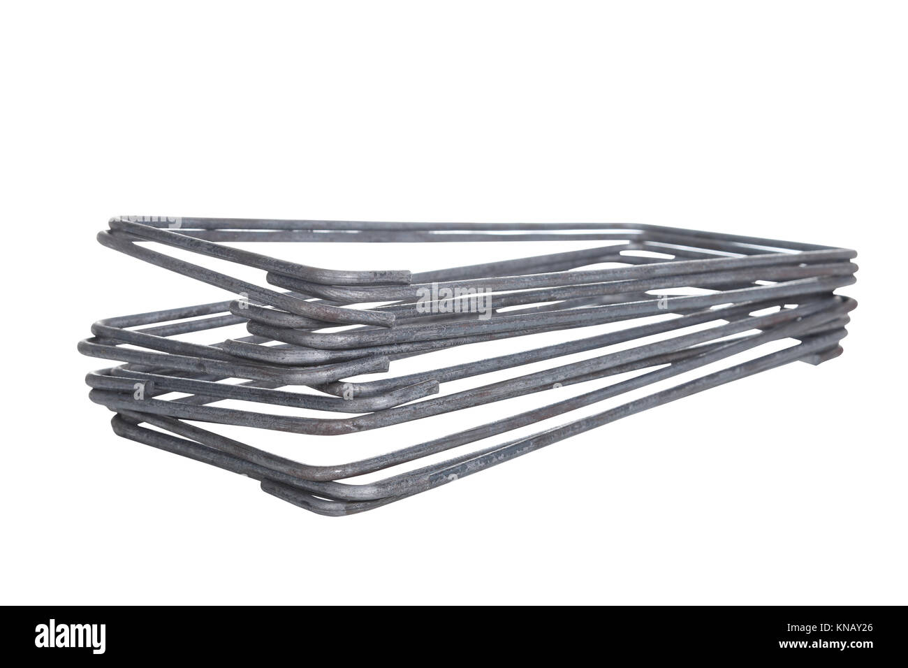 steel rod for house building, isolate on white background Stock Photo ...