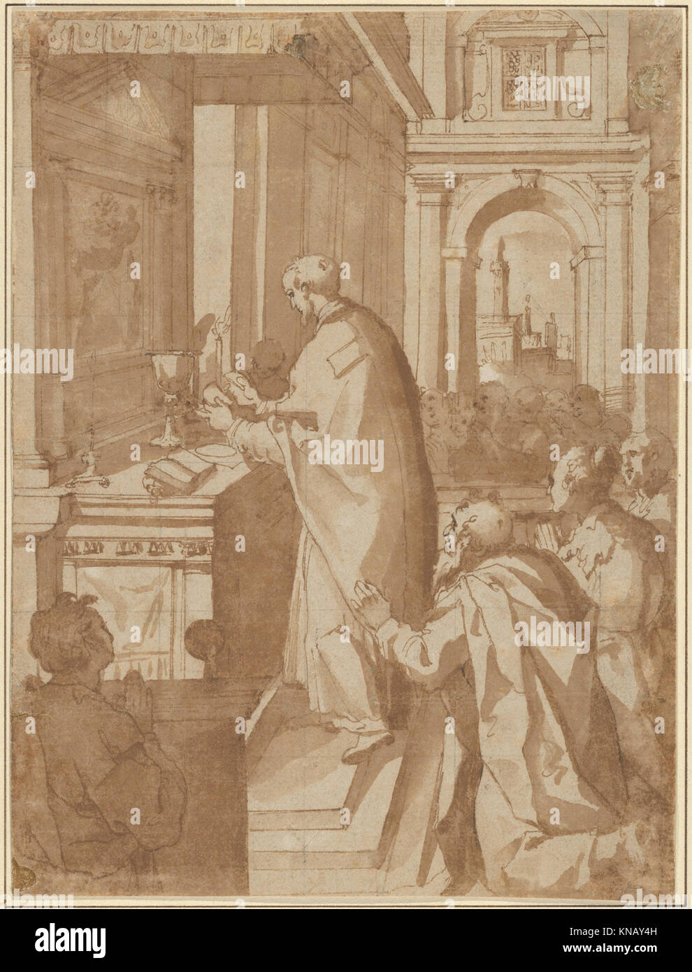 Priest celebrating catholic mass hi-res stock photography and images ...