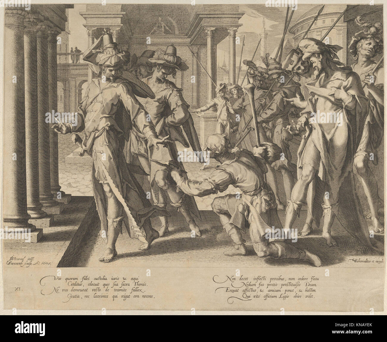 This engraving from the 'Thronus Justitiae' series presents an allegory ...