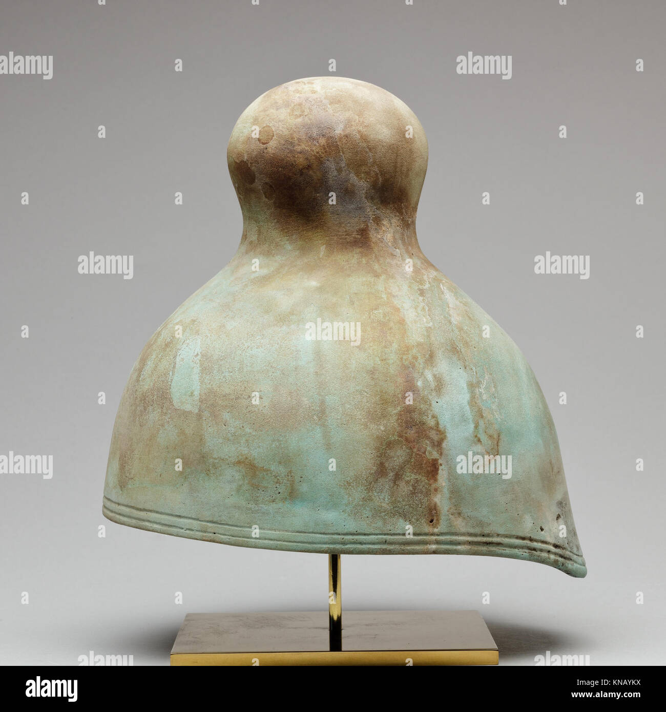 This ceremonial Egyptian helmet, inscribed for Osiris Hor-Psamtik ...