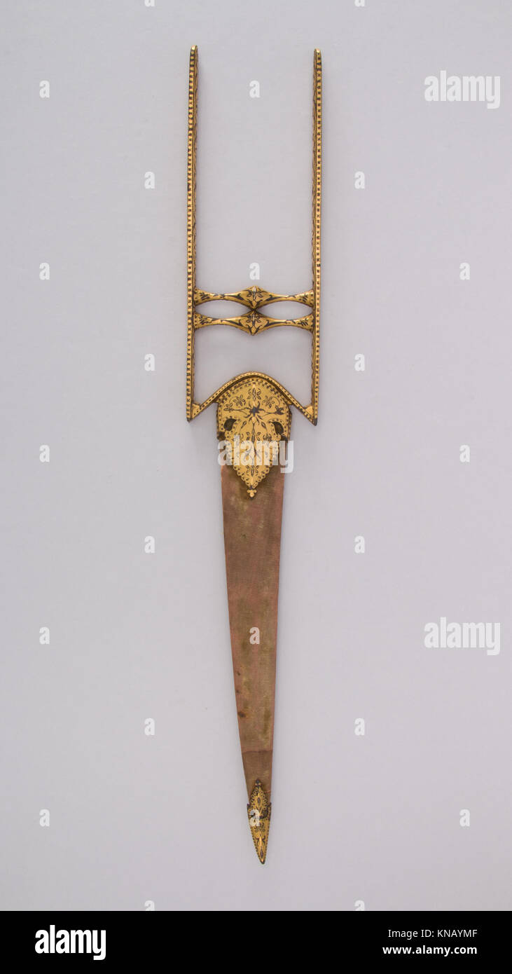 This katar dagger, a traditional South Asian weapon, is designed for ...