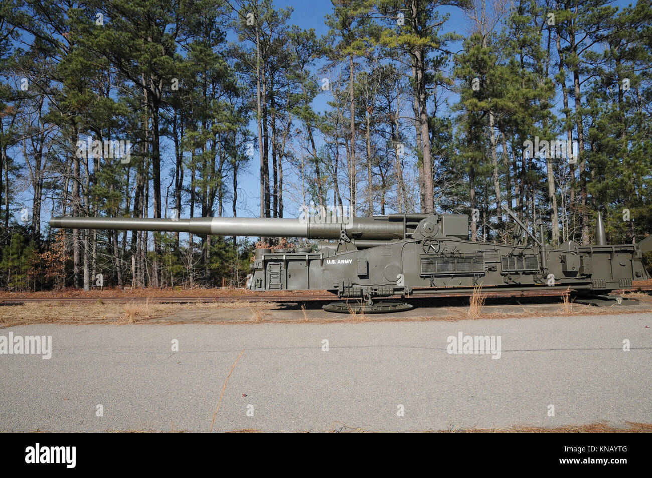 The M65 artillery piece, also called Atomic Annie, sits in Fort Lee's ...