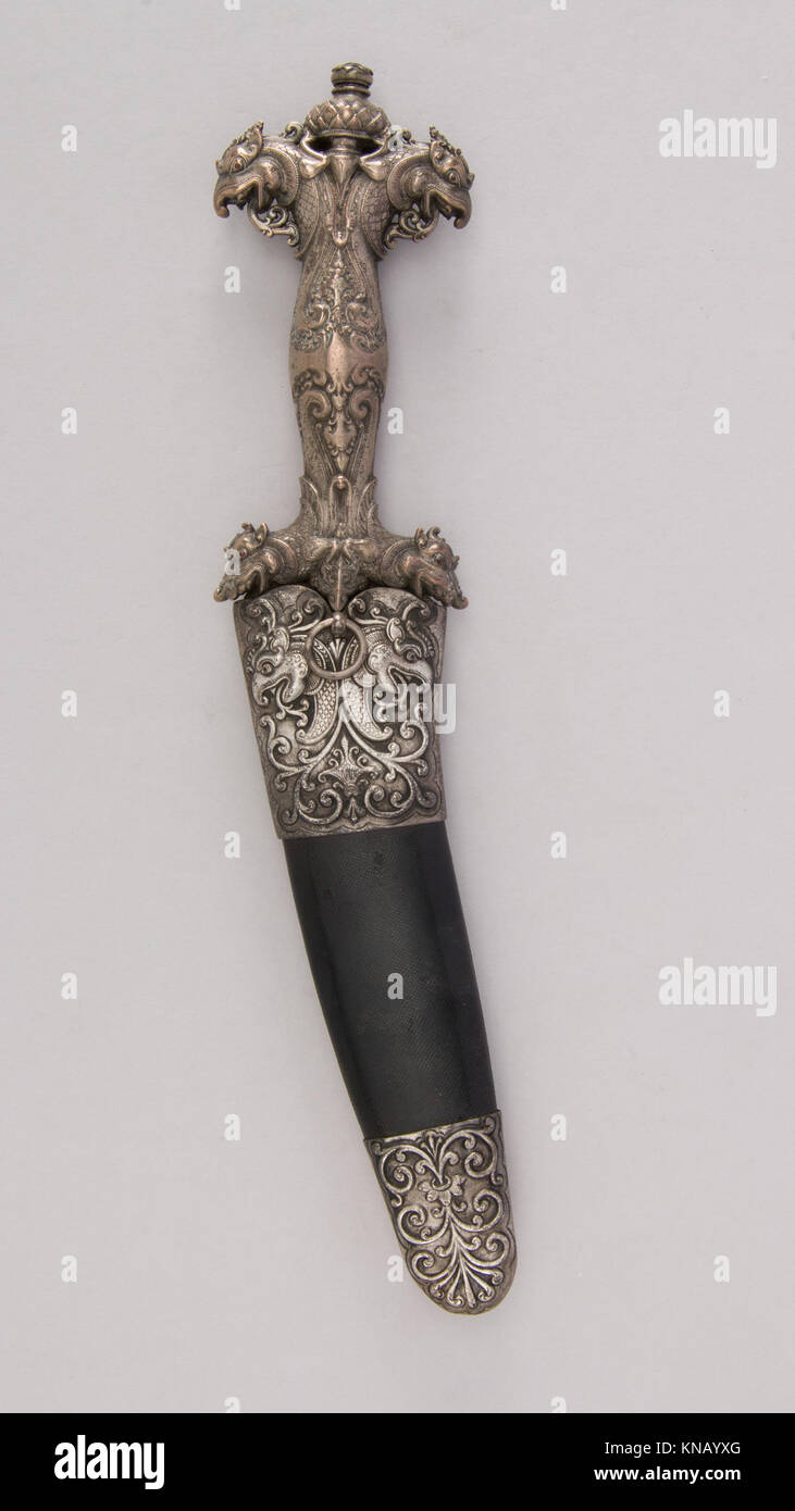 This dagger with sheath represents ancient weaponry combining ...