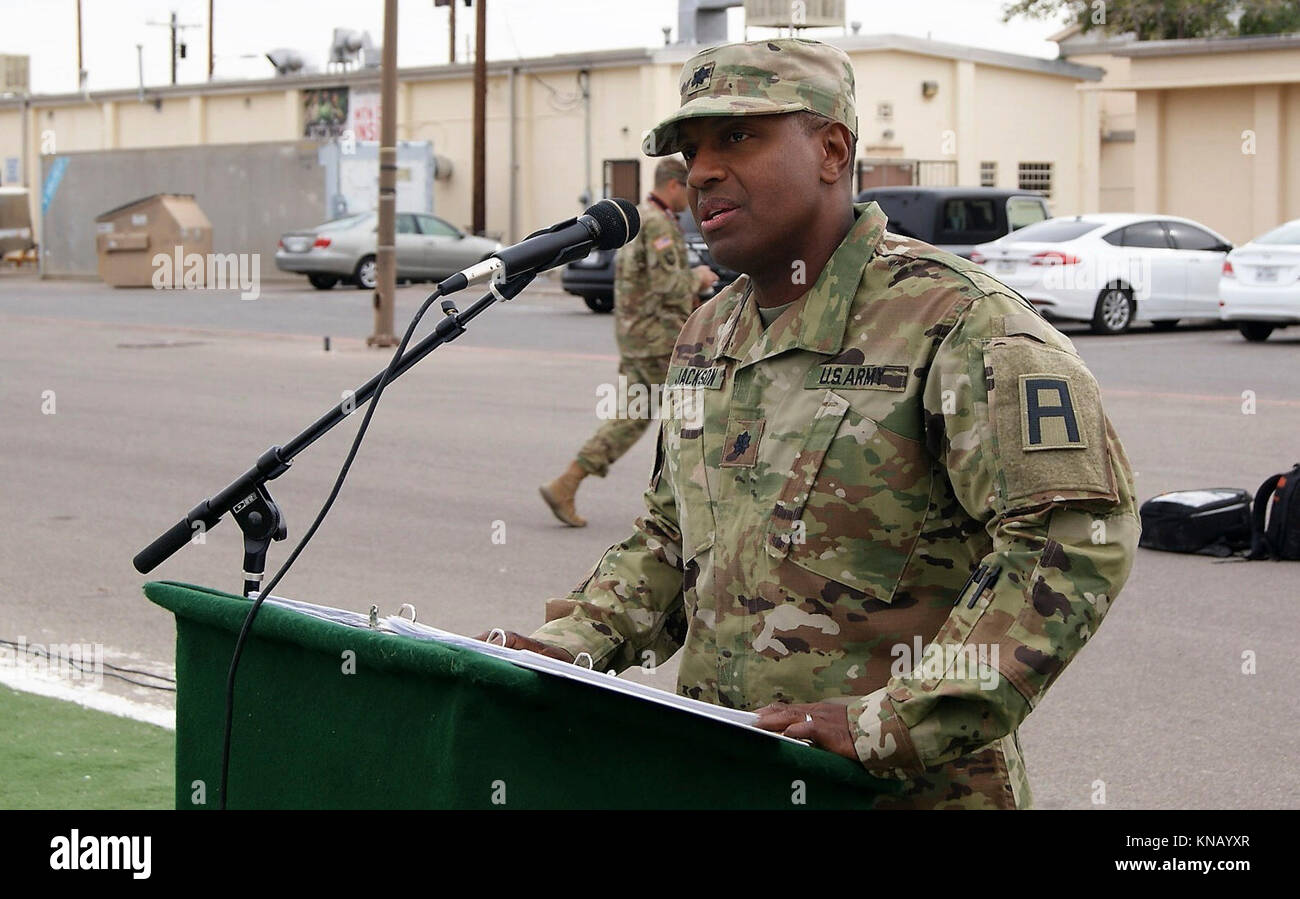 Lt. Col. Adrian Jackson, incoming commander of the 7th Personnel ...