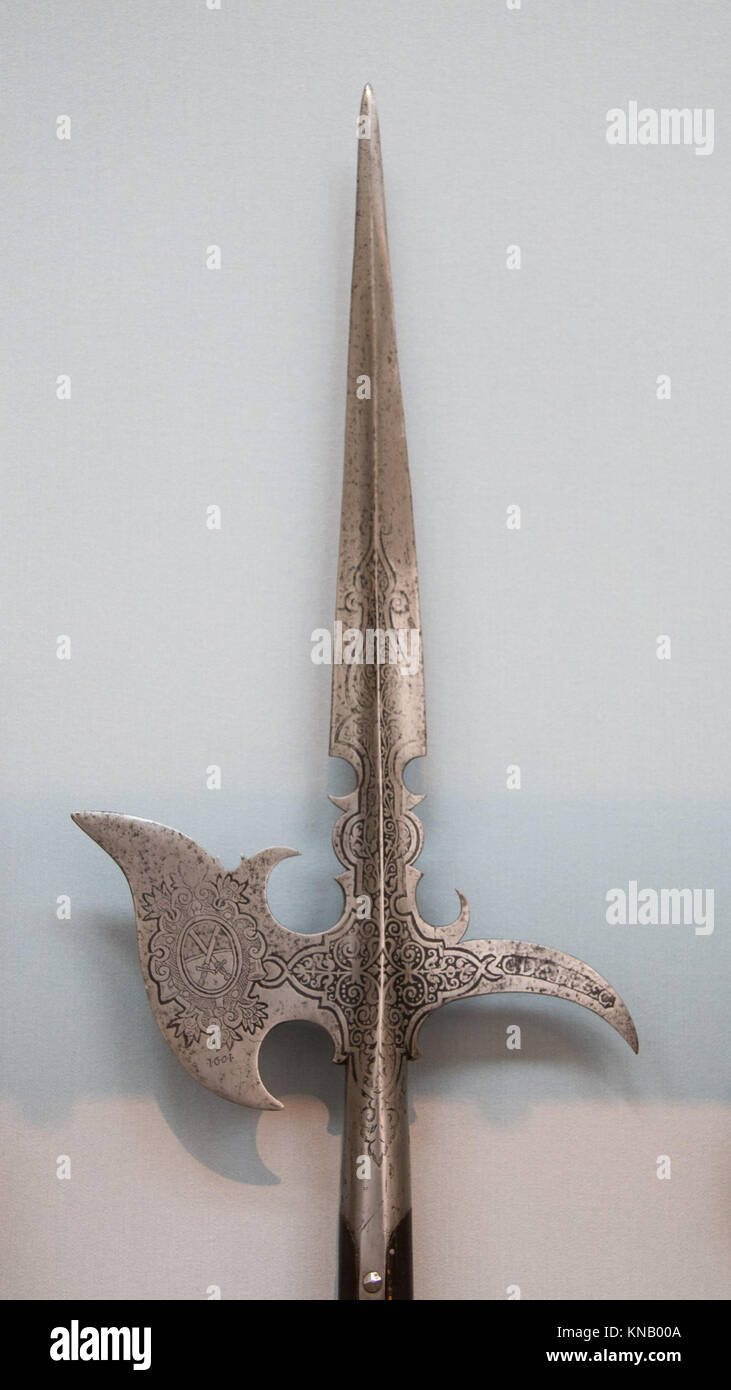 This halberd, attributed to Christian II, who reigned from 1601 to 1611 ...