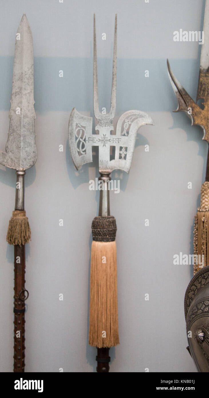 This halberd, used by the bodyguard of Emanuele Filiberto, Duke of ...