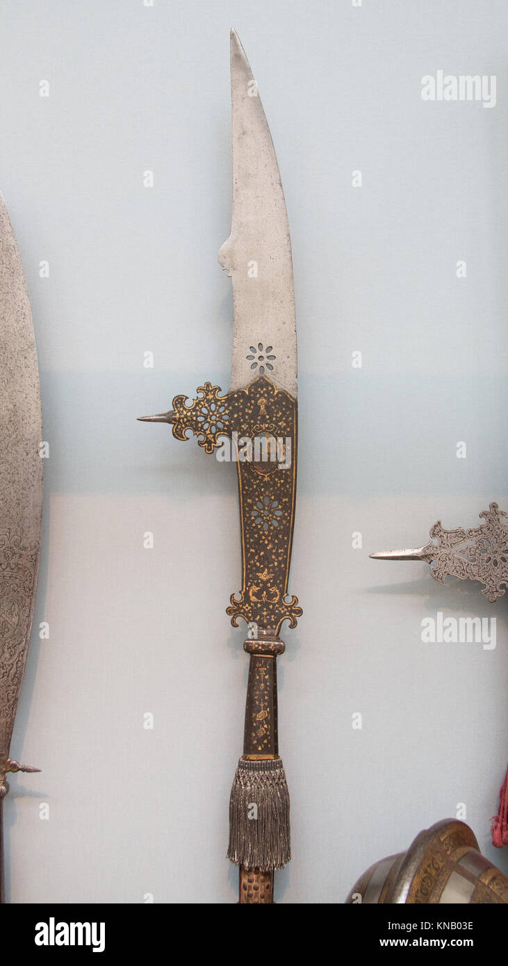 This glaive, part of the MET collection, was used by the bodyguard of ...
