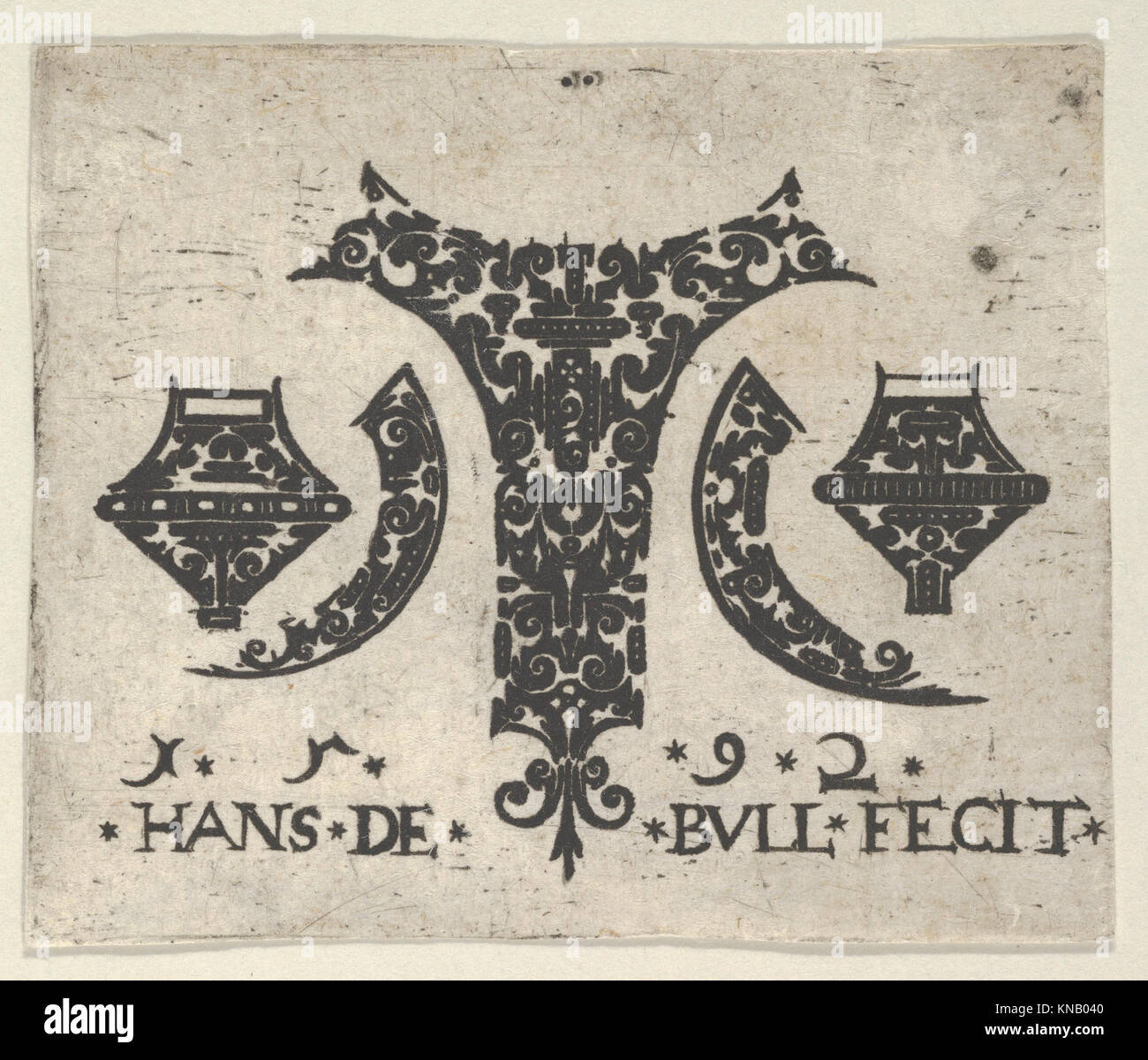 This blackwork print shows the detailed design for a ring, featuring a ...