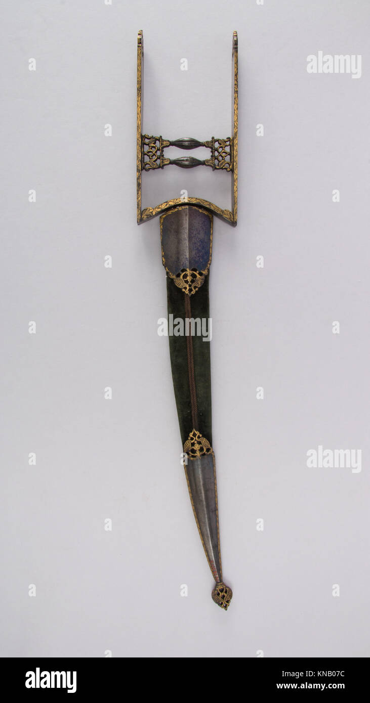 This katar dagger with sheath features a distinctive design, known for ...