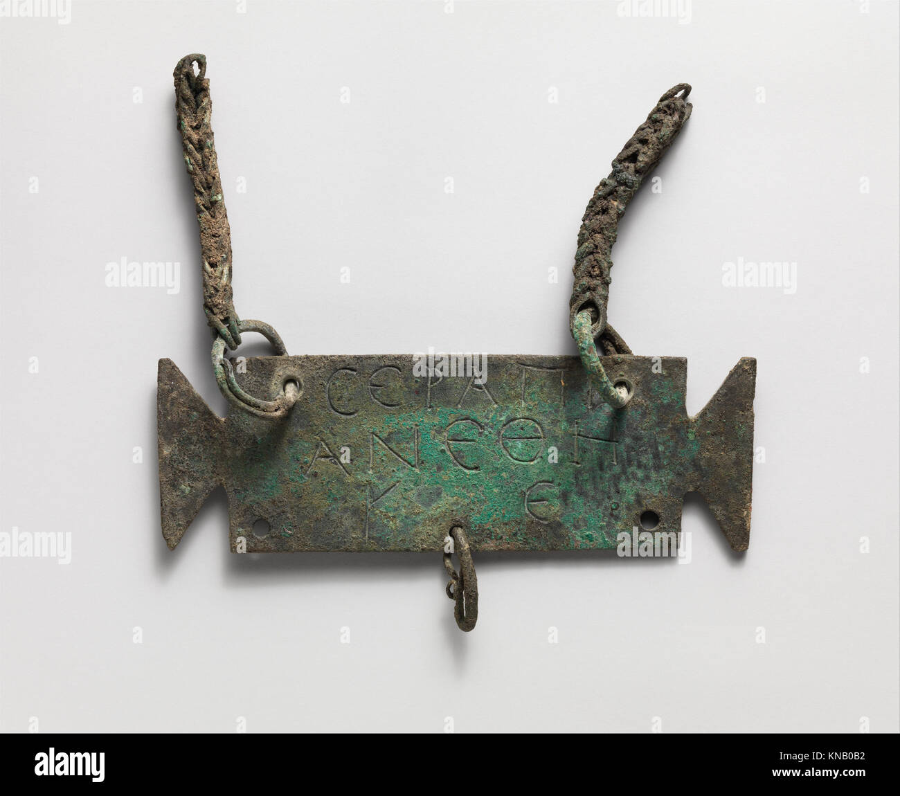 This bronze votive tablet, dating from the 2nd century A.D., was likely ...