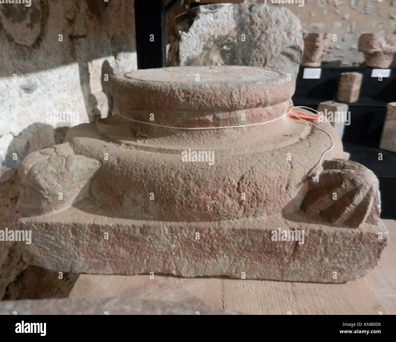 This column base, part of a classical architectural design, exemplifies ...