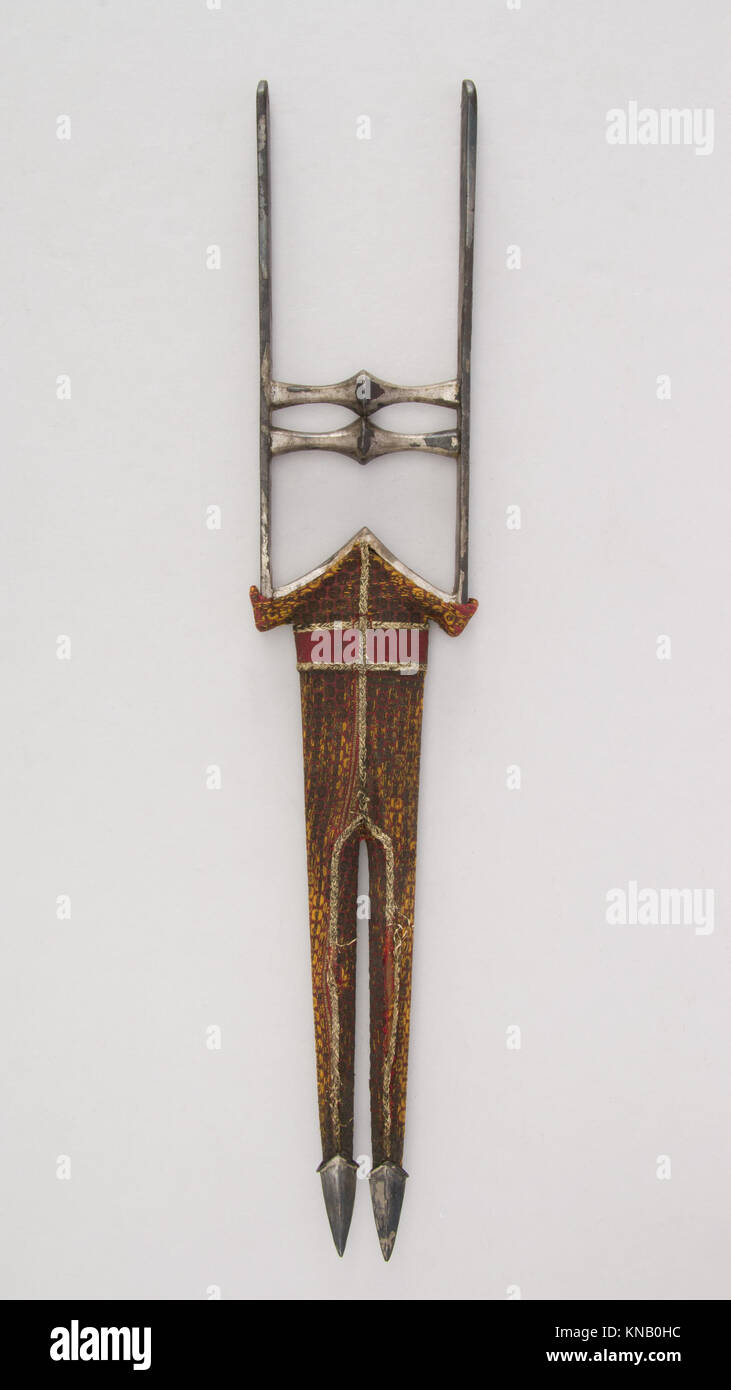 This katar dagger, with its sheath, is a weapon from the Indian ...