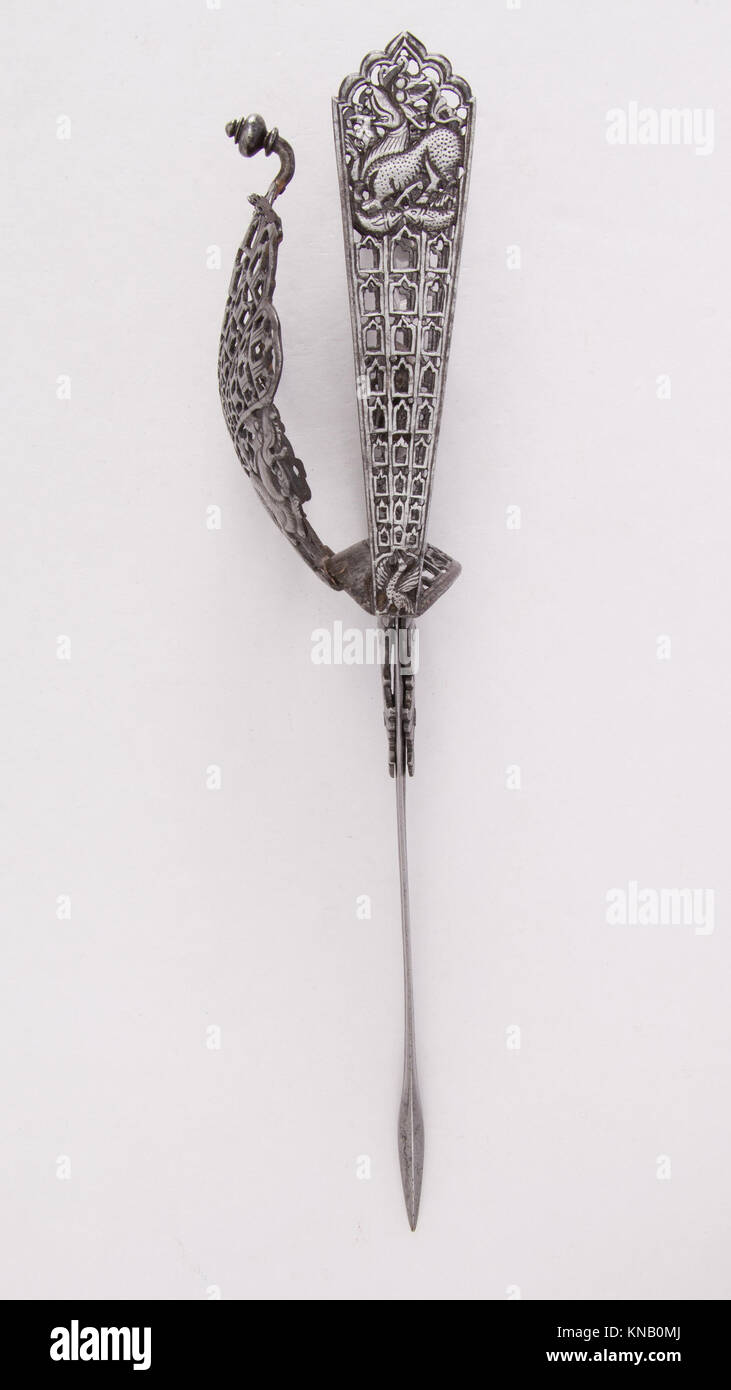 This katar is an Indian dagger with a hand guard and pointed blade ...