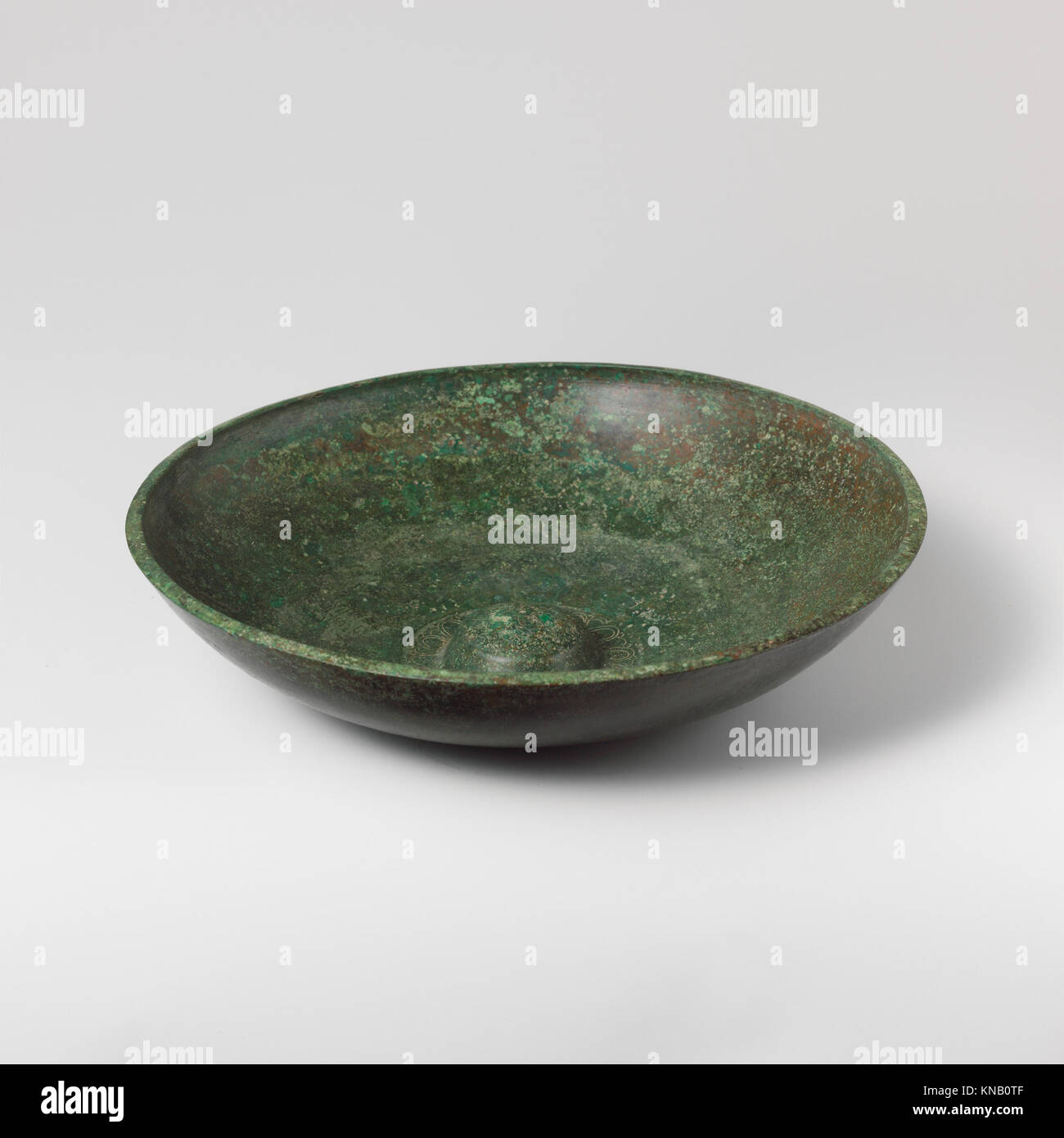 This bronze phiale, a libation bowl from antiquity, was used in ...