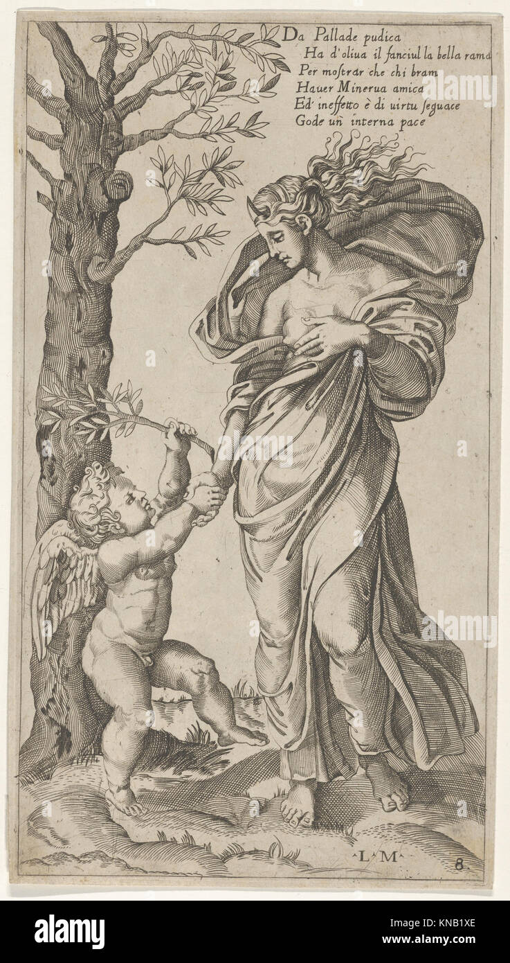 This allegorical representation of Peace features a woman standing in a ...