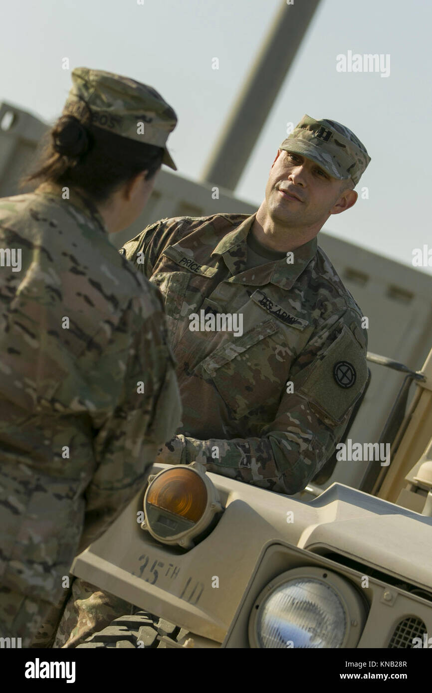 U.S. Army Capt. Jason Price, headquarters support company commander ...