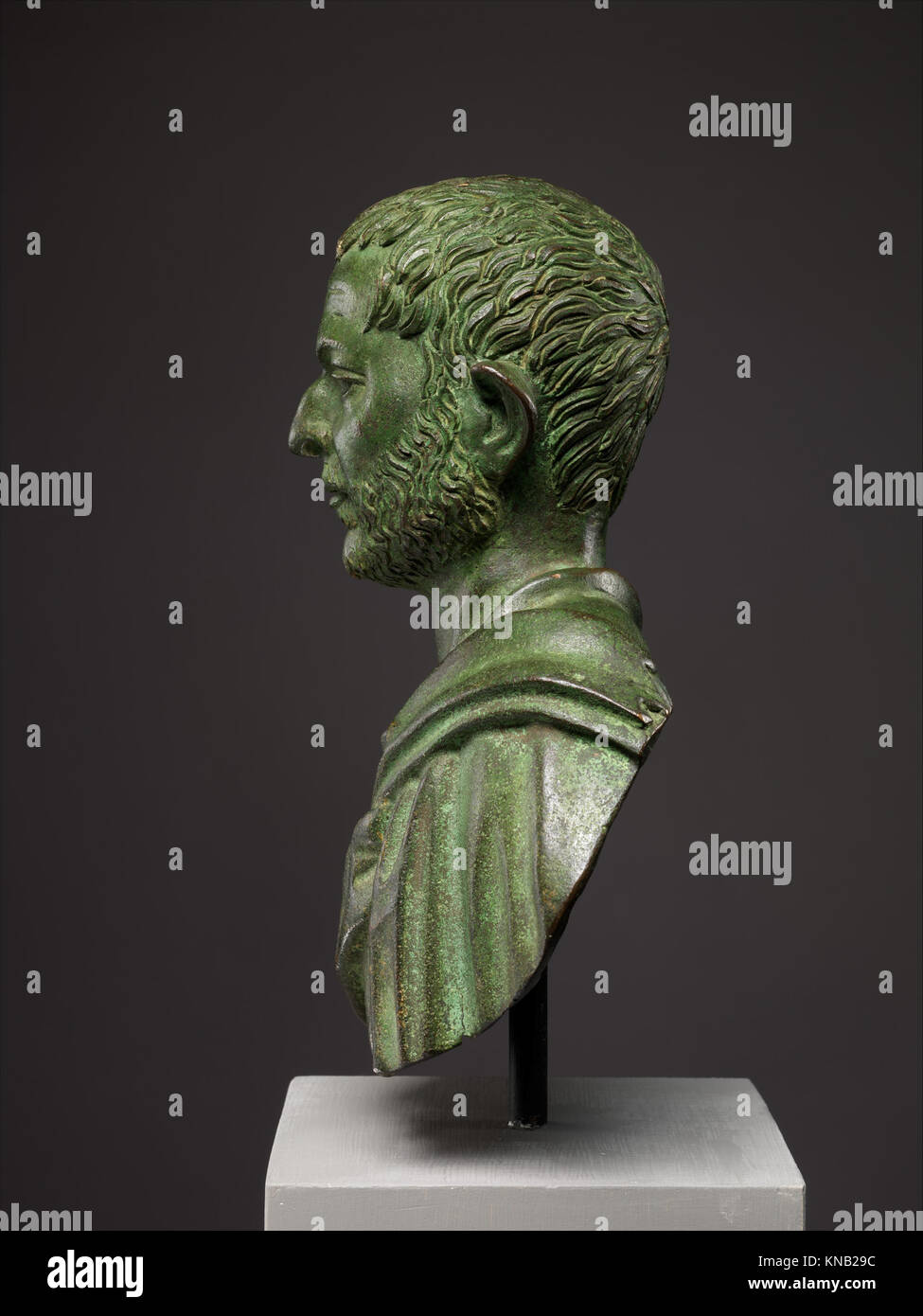 This bronze portrait bust from the MET collection (DP337235) depicts an ...