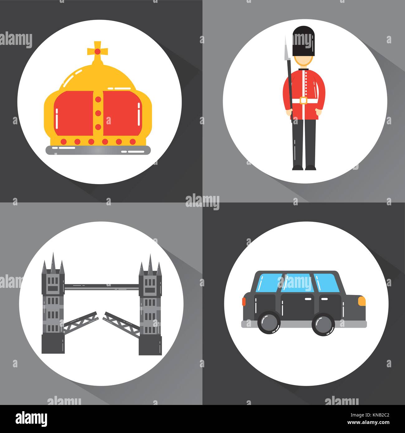 london england toruism travel landmark symbol Stock Vector Image & Art ...