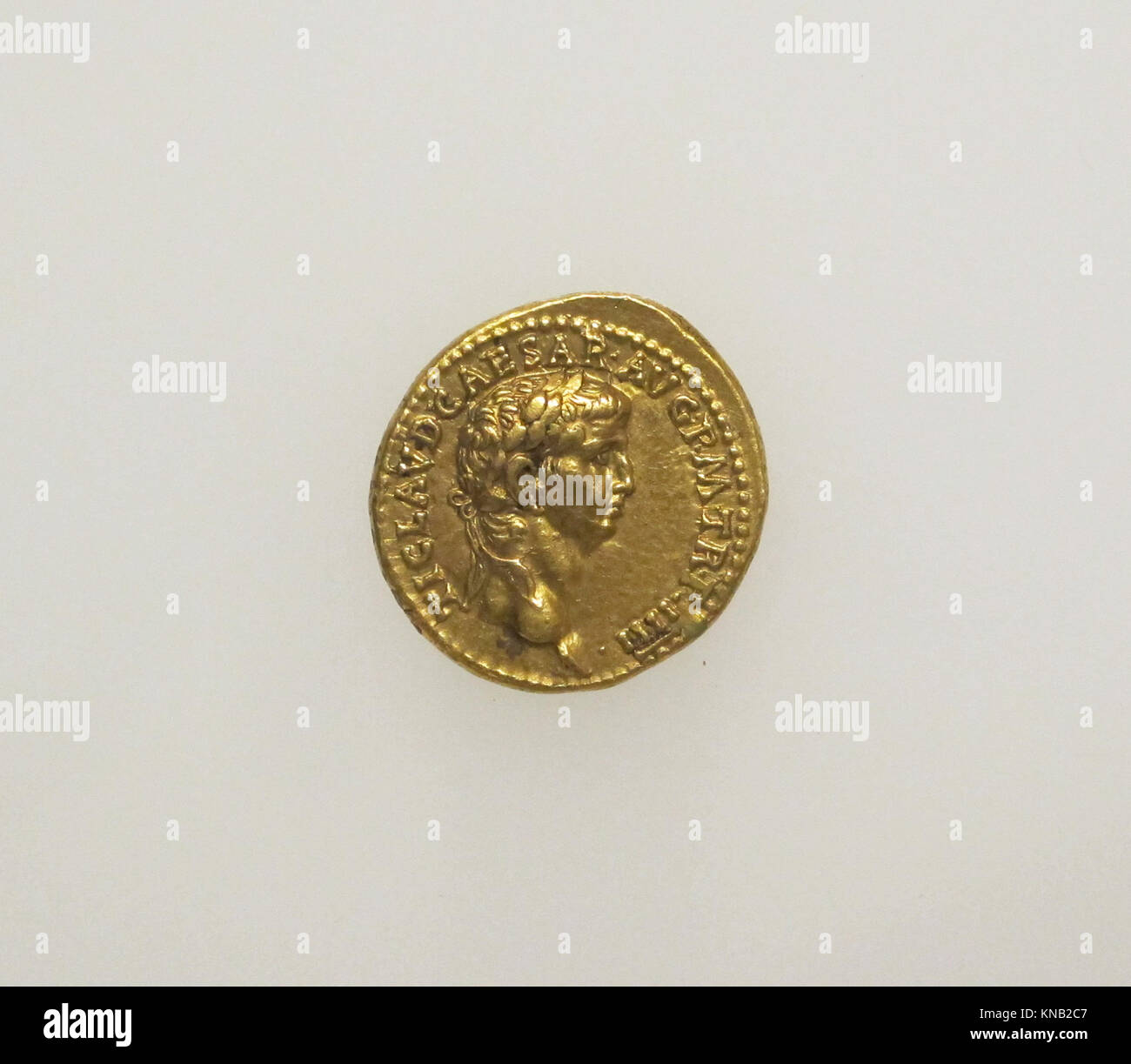 Gold aureus of Claudius MET SF9935138f 246874 Stock Photo - Alamy