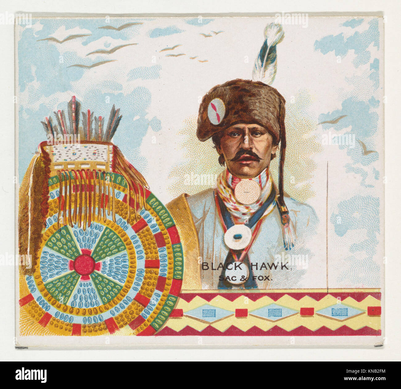 This image depicts Black Hawk, a prominent figure of the Sac & Fox ...