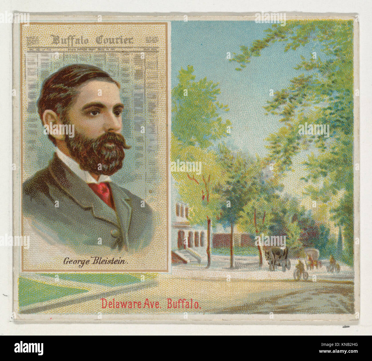 This card depicts George Bleistein from American Editors series ...