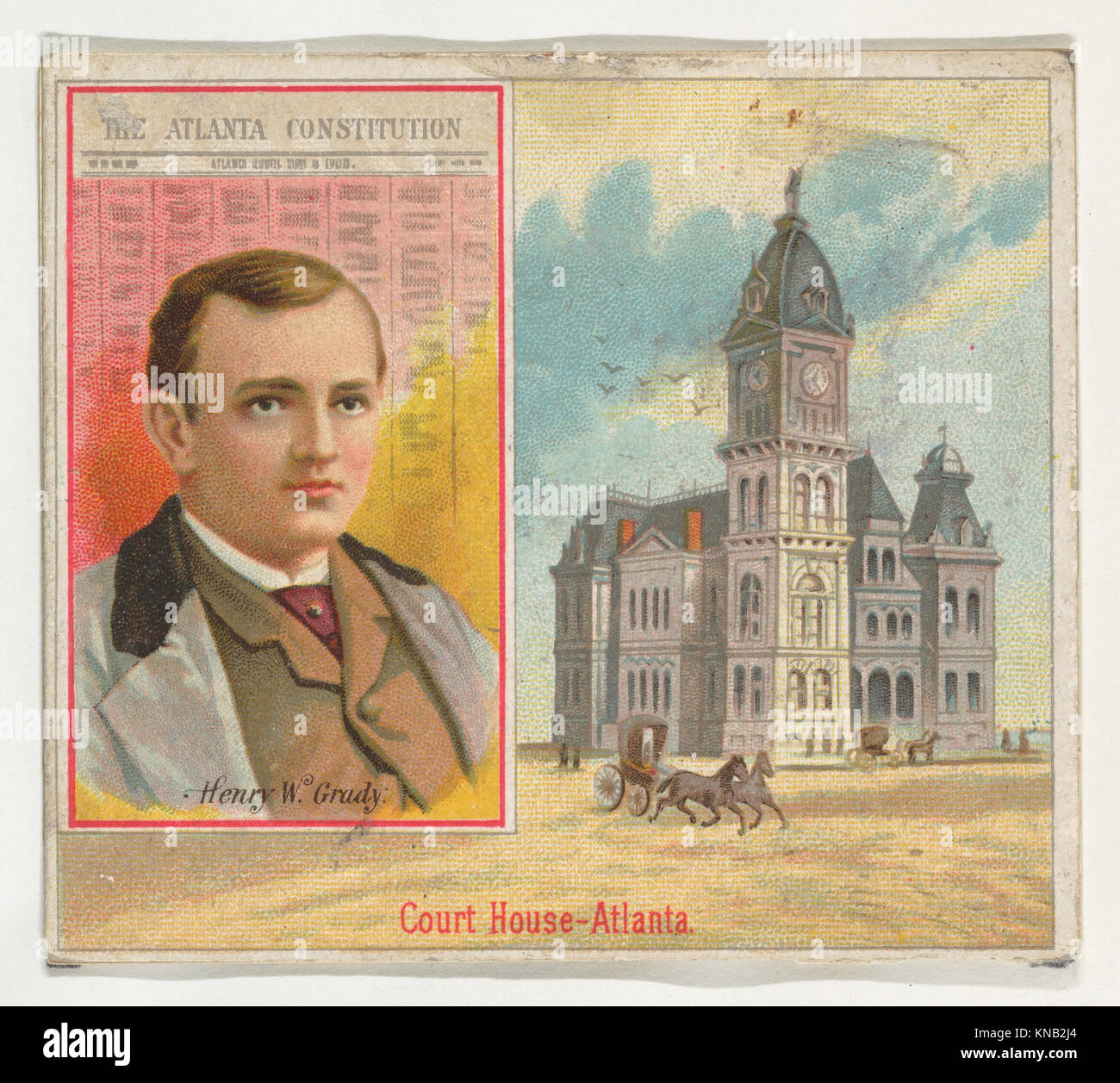 This lithograph of Henry W. Grady, from the American Editors series ...