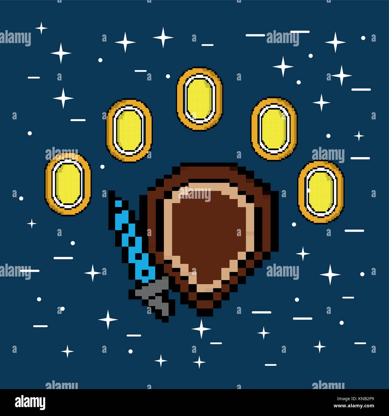 video game shield and sword coins money Stock Vector Image & Art - Alamy