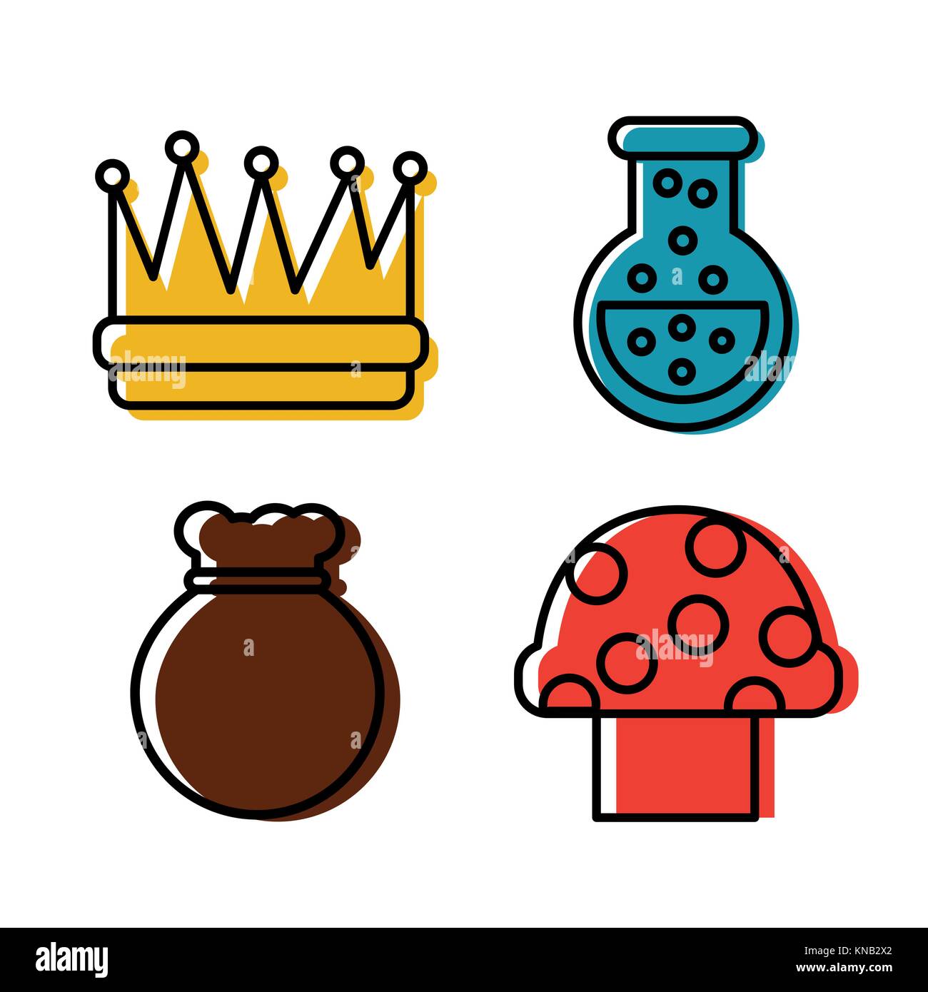 video game icons set entertainment play Stock Vector Image & Art - Alamy