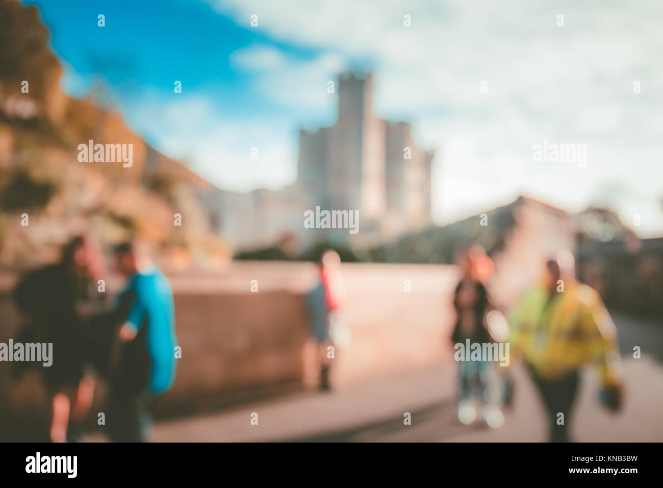blurred background of Crowded street in windsor, UK Stock Photo - Alamy