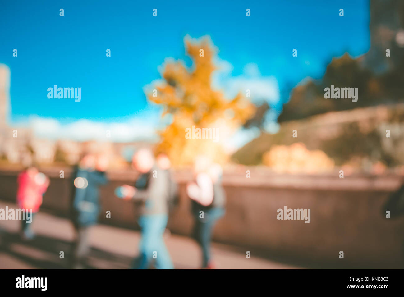 blurred background of Crowded street in windsor, UK Stock Photo - Alamy