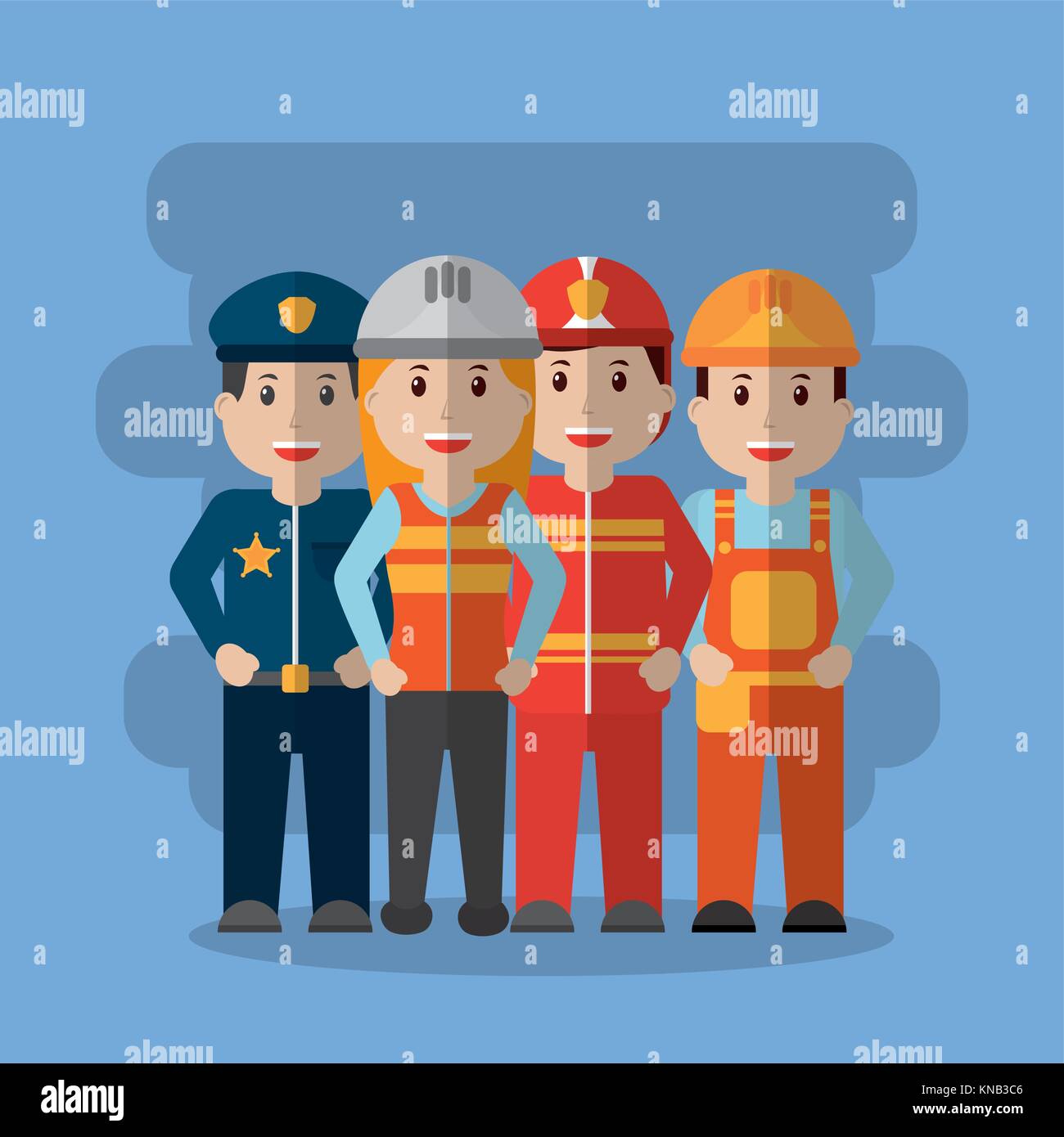 group workers people differents profession Stock Vector Image & Art - Alamy