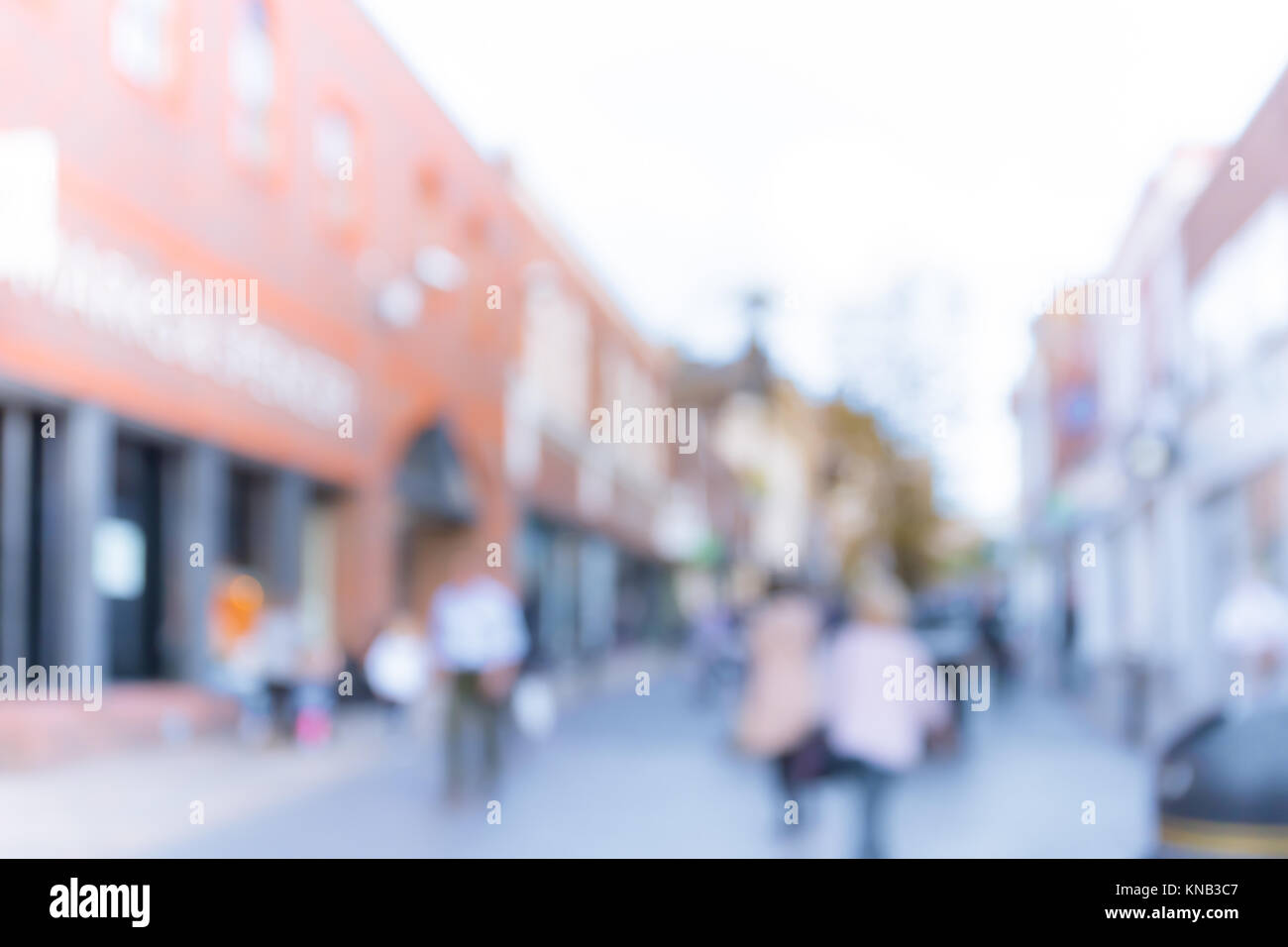 blurred background of Crowded street in windsor, UK Stock Photo - Alamy