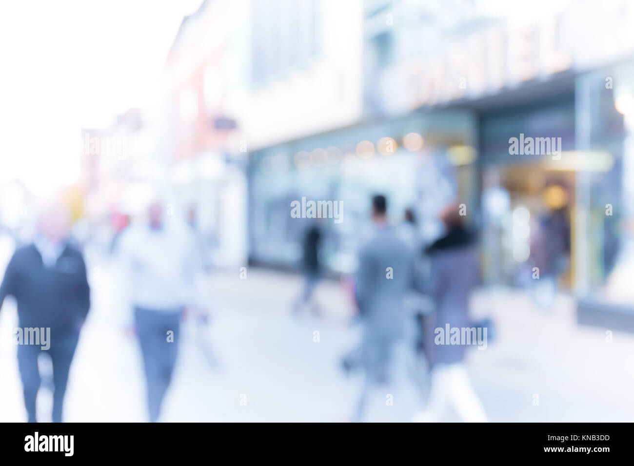 blurred background of Crowded street in windsor, UK Stock Photo - Alamy
