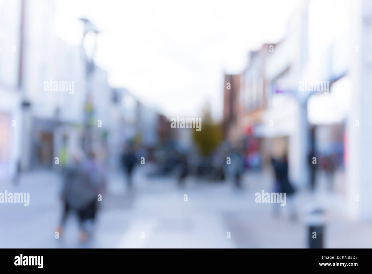 blurred background of Crowded street in windsor, UK Stock Photo - Alamy