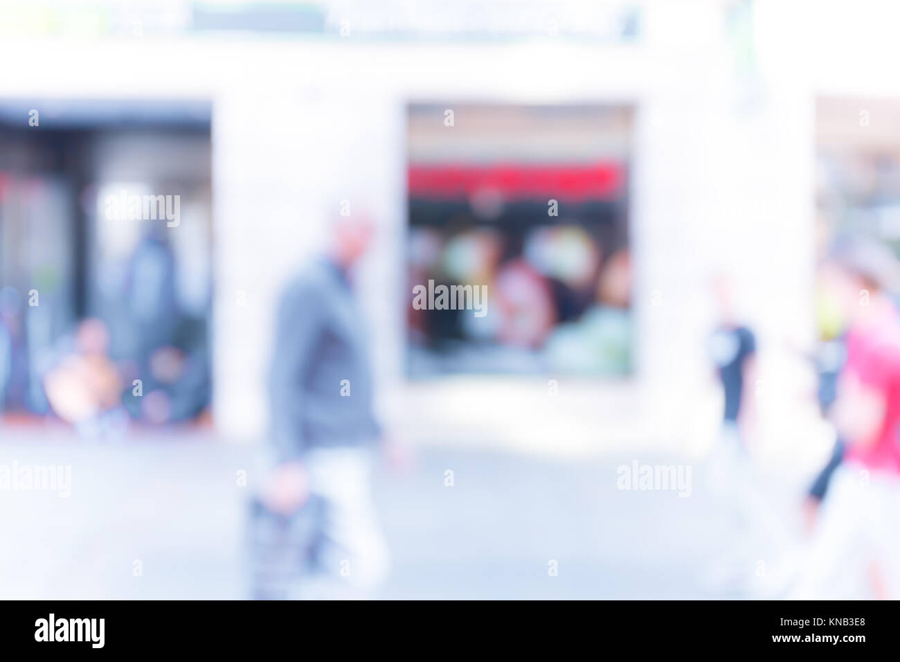 blurred background of Crowded street in windsor, UK Stock Photo - Alamy