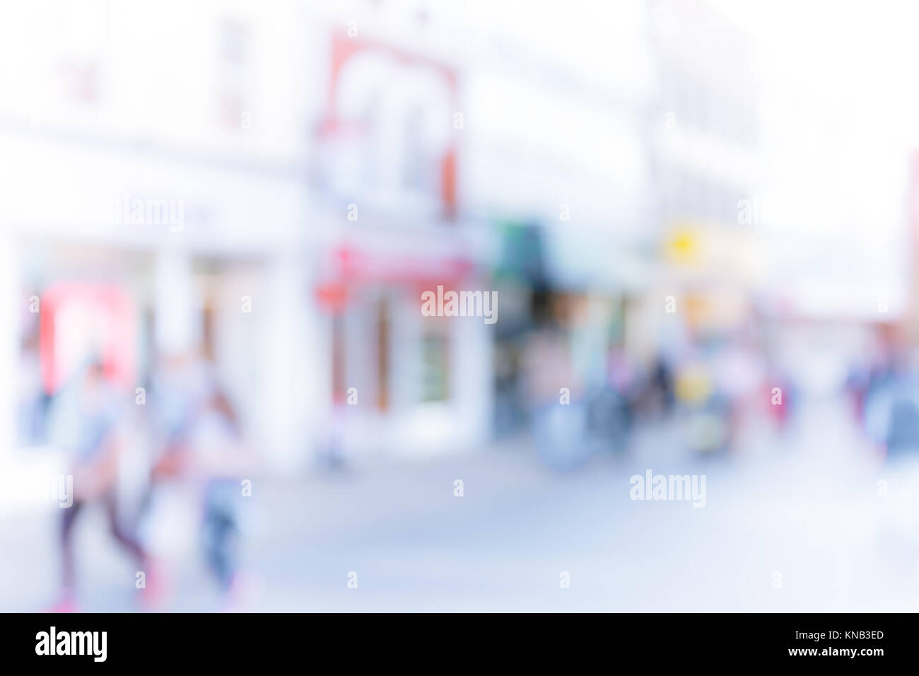 blurred background of Crowded street in windsor, UK Stock Photo - Alamy