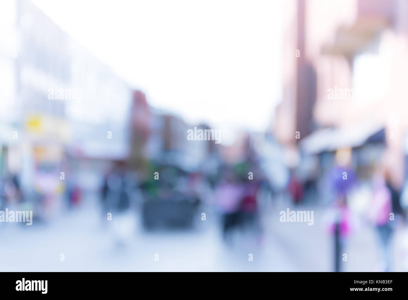 blurred background of Crowded street in windsor, UK Stock Photo - Alamy