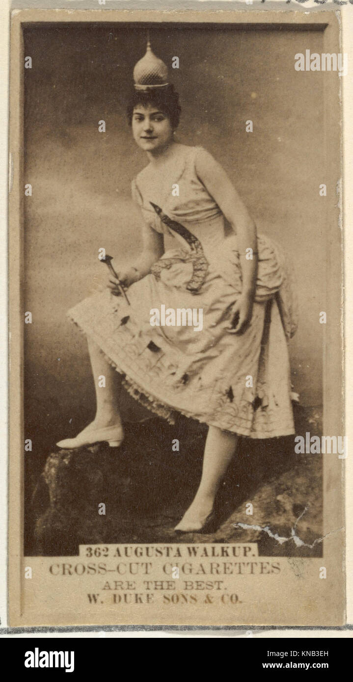 A trading card from the Actors and Actresses series featuring Augusta ...