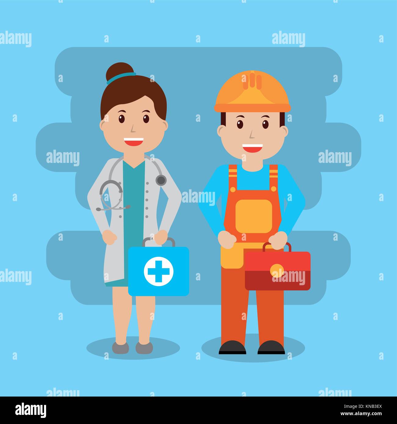 Female construction workers Stock Vector Images - Alamy