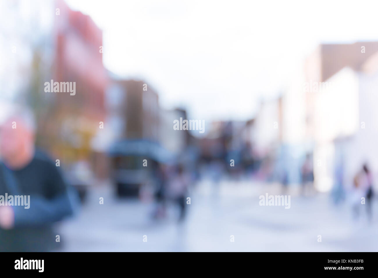 blurred background of Crowded street in windsor, UK Stock Photo - Alamy