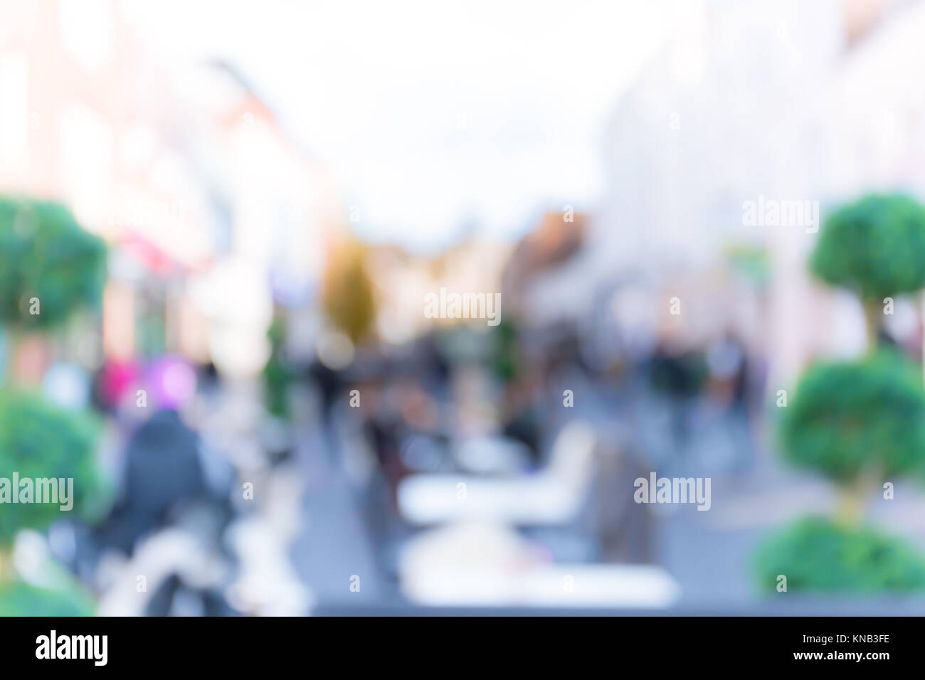 blurred background of Crowded street in windsor, UK Stock Photo - Alamy