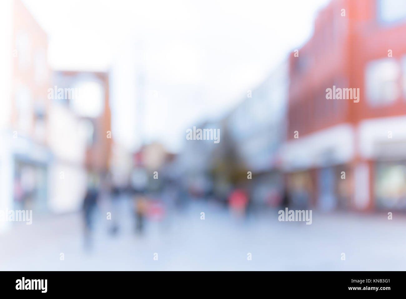 blurred background of Crowded street in windsor, UK Stock Photo - Alamy