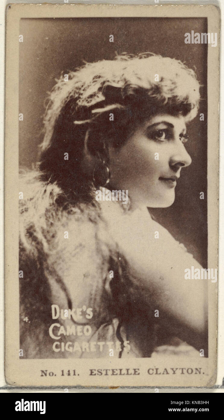 This card shows Estelle Clayton from the Actors and Actresses series ...