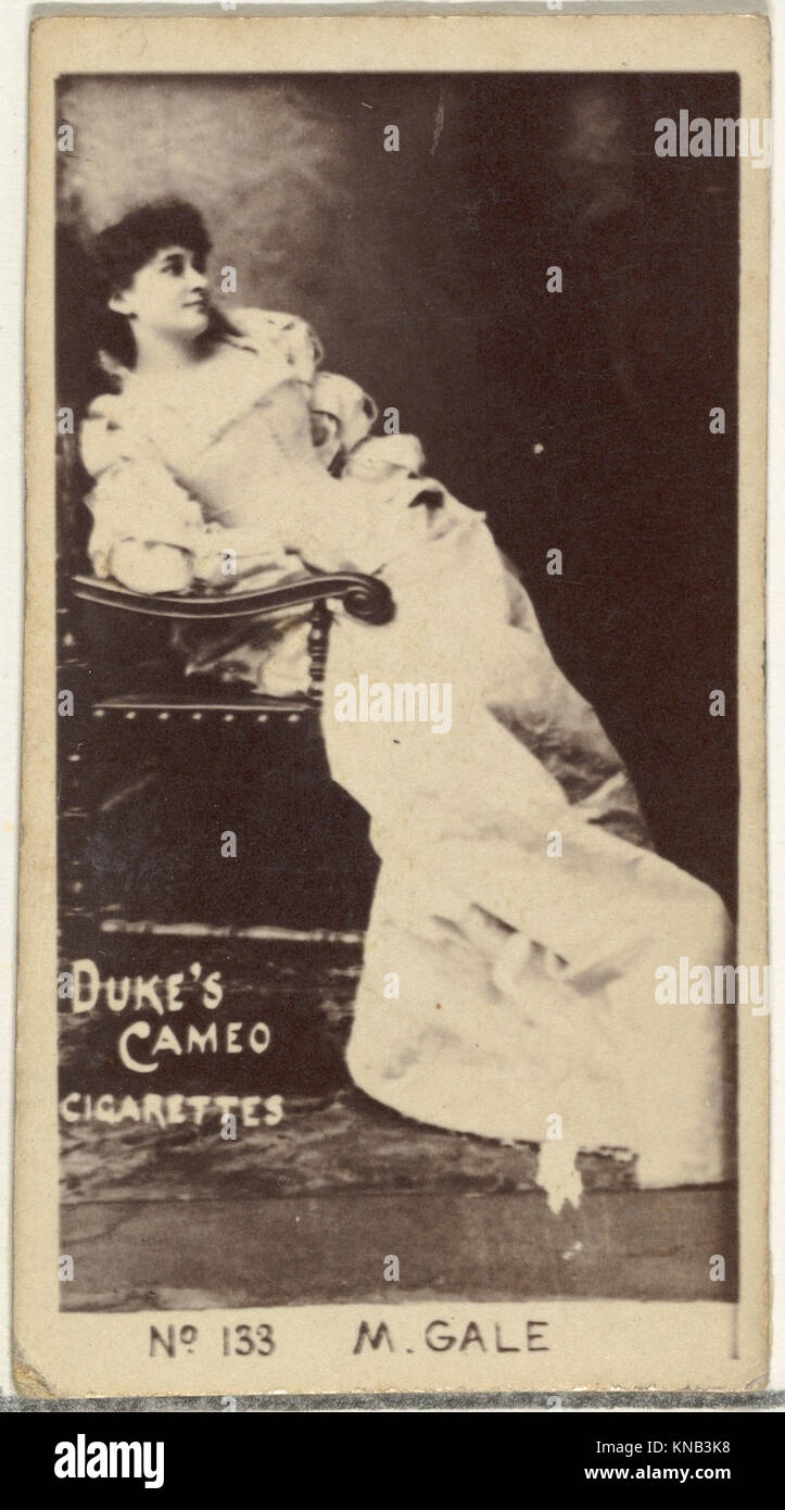 Trading card featuring M. Gale from the Actors and Actresses series ...