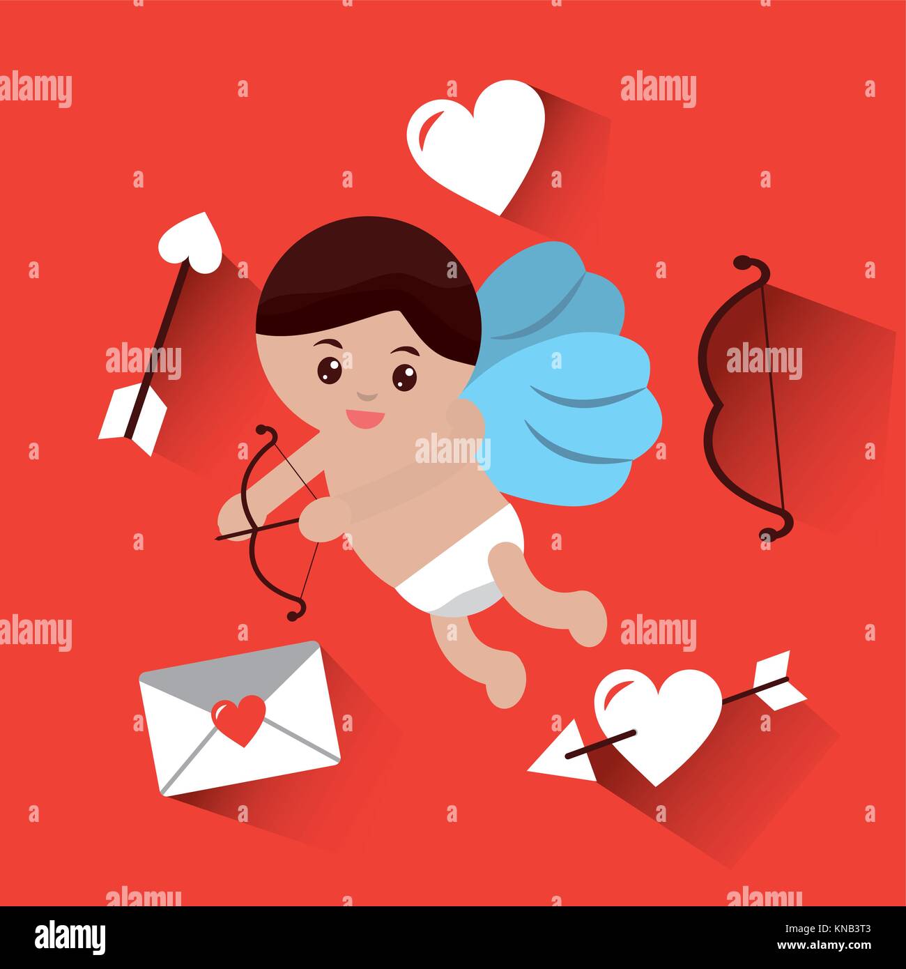 Flying cherub Stock Vector Images - Alamy